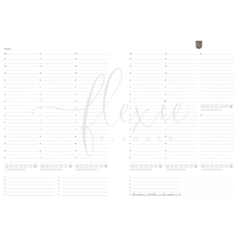 Weekplanner Printable Weekplanner Download - Flexieplanner